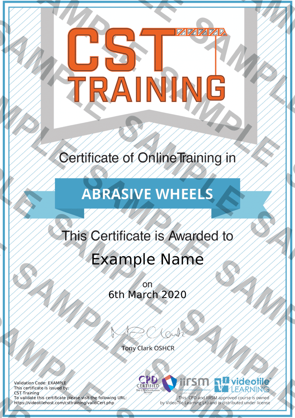 Abrasive Wheel - E-Learning - CST Training